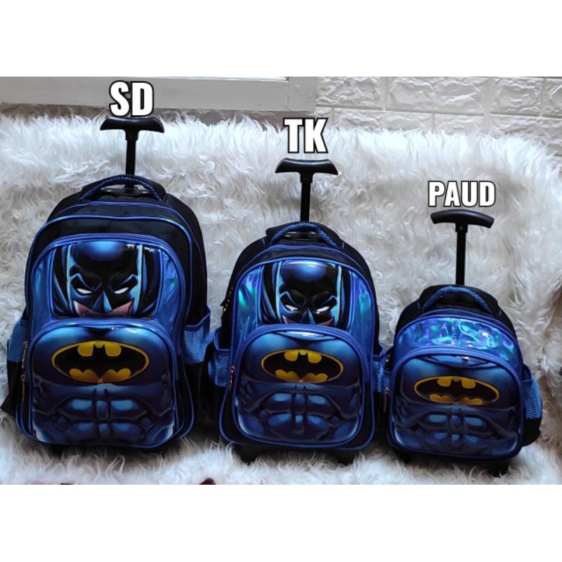Jual TAS RANSEL TROLLEY PAUD TK SD TAS RANSEL ANAK SEKOLAH MOTIF ...
