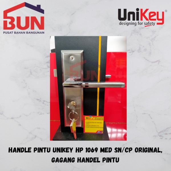 Jual HANDLE PINTU UNIKEY HP 1069 MED SN/CP ORIGINAL, GAGANG HANDLE ...