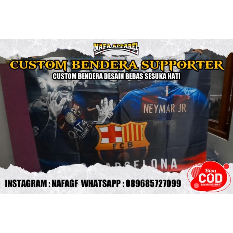 Jual CUSTOM BENDERA SUPPORTER BEBAS GAMBAR | Shopee Indonesia
