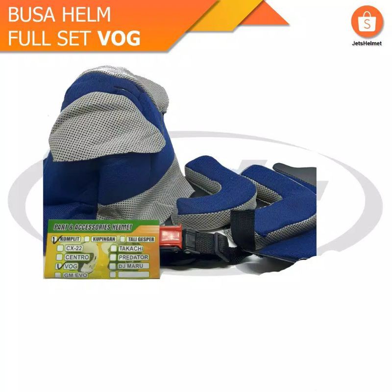 Jual BUSA HELM VOG full set include paku belah | Shopee Indonesia