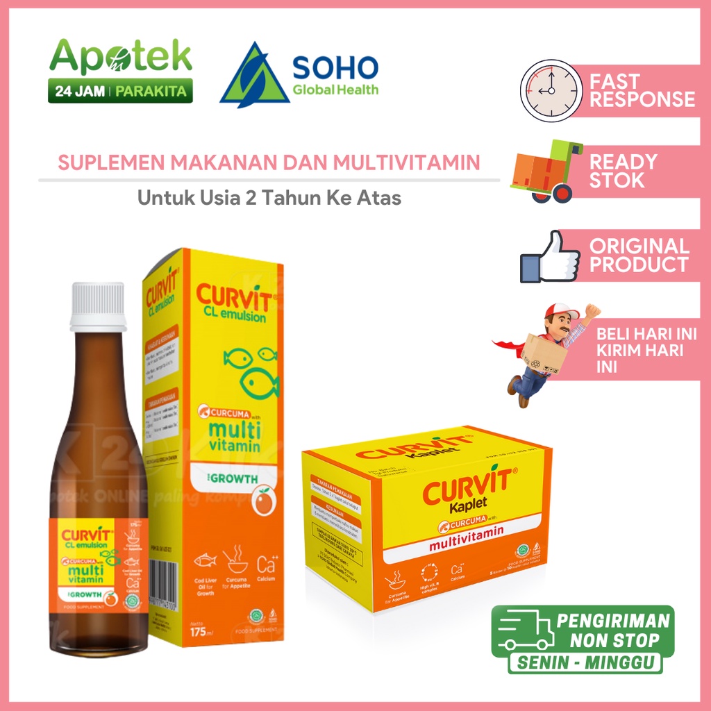 Jual Curvit Tablet dan Sirup Vitamin Penambah Nafsu Makan Dewasa dan ...