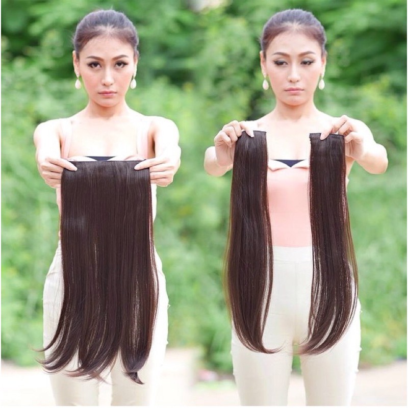 Jual HAIRCLIP AKEMI 3 LAYER - LURUS NATURAL 60cm [ rambut palsu wanita ...