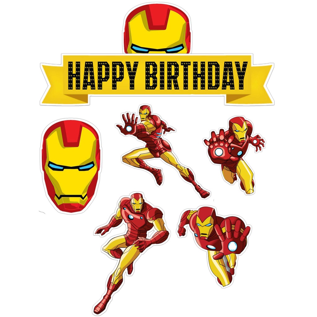 Jual HIASAN KUE IRON MAN TOPPER CAKE ULANG TAHUN | Shopee Indonesia
