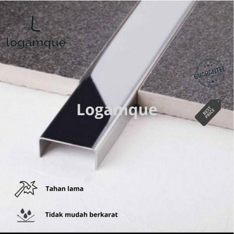 Jual List Stainless U Silver 12 x 12 x 12 x 0,8 mm x 3050 mm | Shopee ...