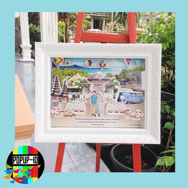 Jual POPUP 3D FRAME A3 UKIR (60x40 cm) | Shopee Indonesia