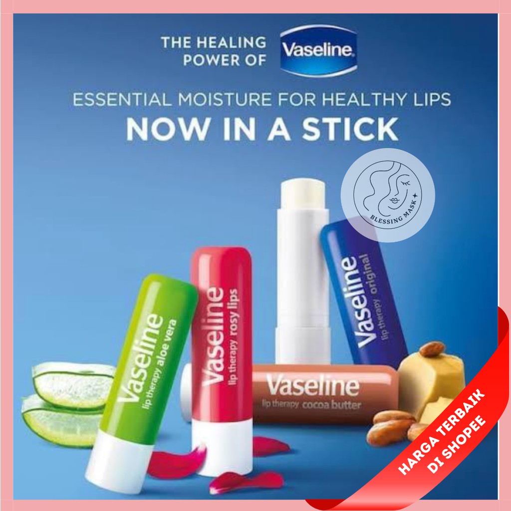 Jual Vaseline Lip Therapy Mini 4.8gr Stick | Vaseline Lip Therapy 7gr ...