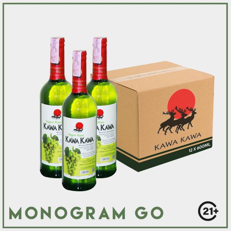 Jual Kawa Kawa Anggur Hijau 600ml (MINIMAL 12 BOTOL) | Shopee Indonesia