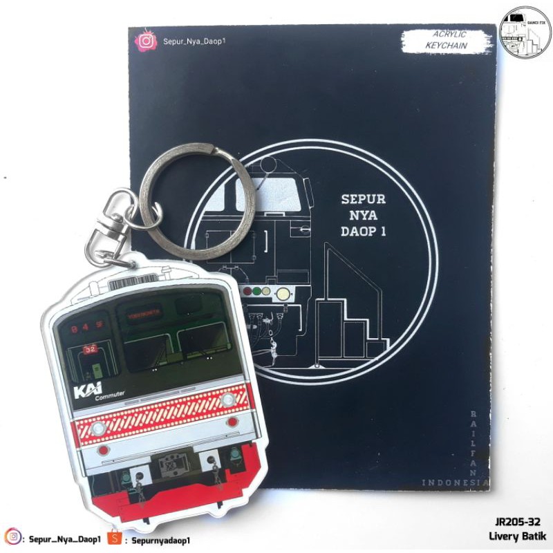 Jual Gantungan kunci KRL jr205-32 Livery Batik | Shopee Indonesia