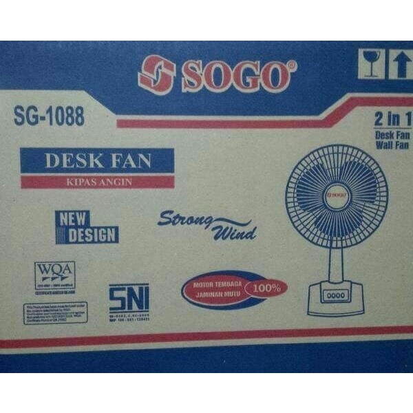 Jual Kipas Angin Sogo SG 1088 Desk Fan 2 in 1 ukuran 10 inch | Shopee ...