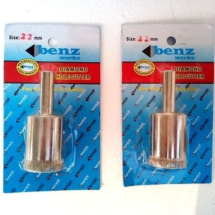Jual Mitra Bgn - 22 mm Mata Bor Pembolong Keramik Dan Kaca / Diamond Holesaw Benz | Shopee Indonesia