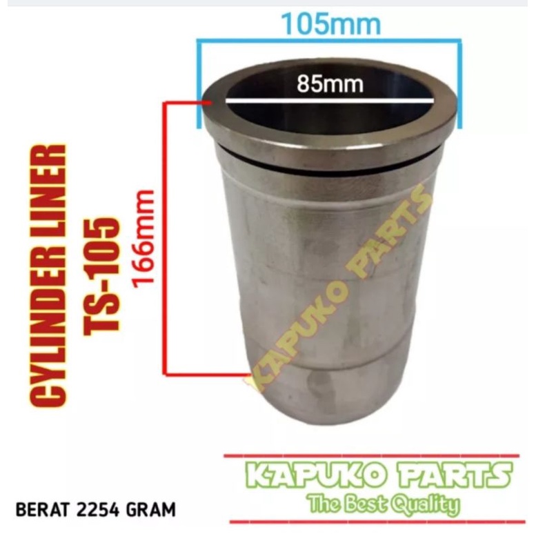 Jual TS 105 CYLINDER LINER 85MM UNTUK MESIN DIESEL YANMAR 10.5 PK | Shopee Indonesia
