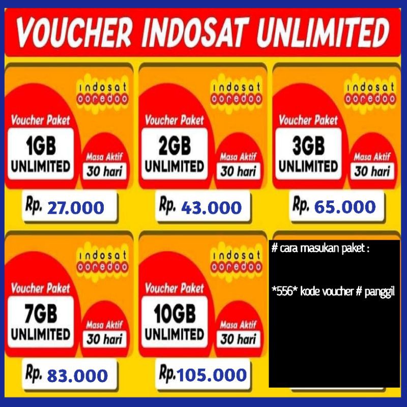 Jual Voucher im3 freedom u (unlimited) | Shopee Indonesia