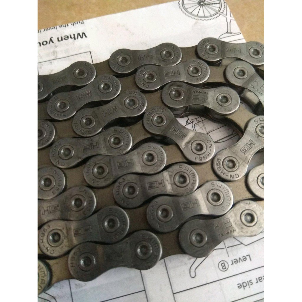 Jual FADA - RANTAI CHAIN SHIMANO 9 SPEED CN - HG53 ORIGINAL | Shopee ...