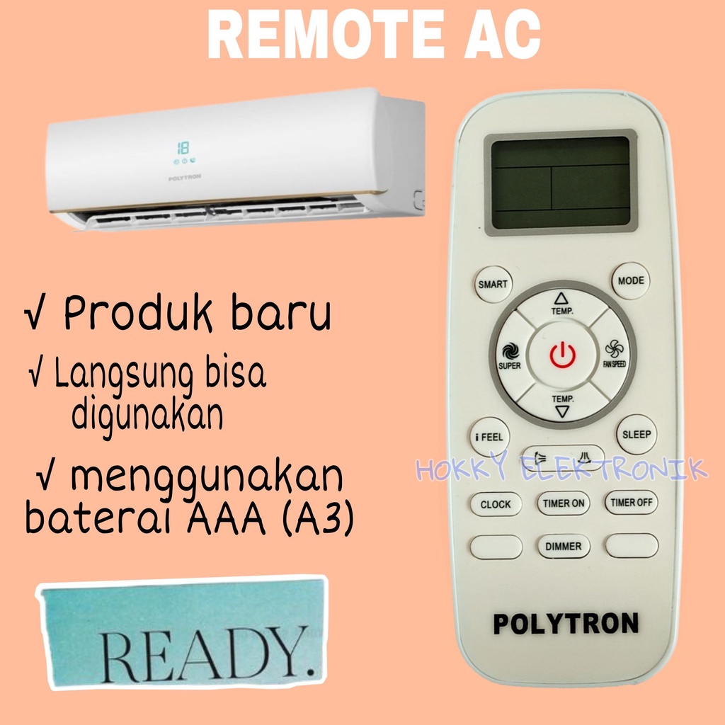 Jual REMOTE POLYTRON AC NEUVA ICE | Shopee Indonesia