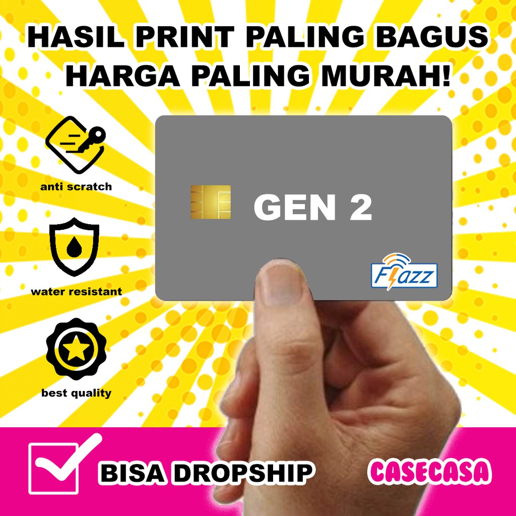 Jual FLAZZ BCA GEN 2 Kartu Toll etoll CUSTOM Print UV 1 Muka Design Suka Suka bisa NFC | Shopee ...