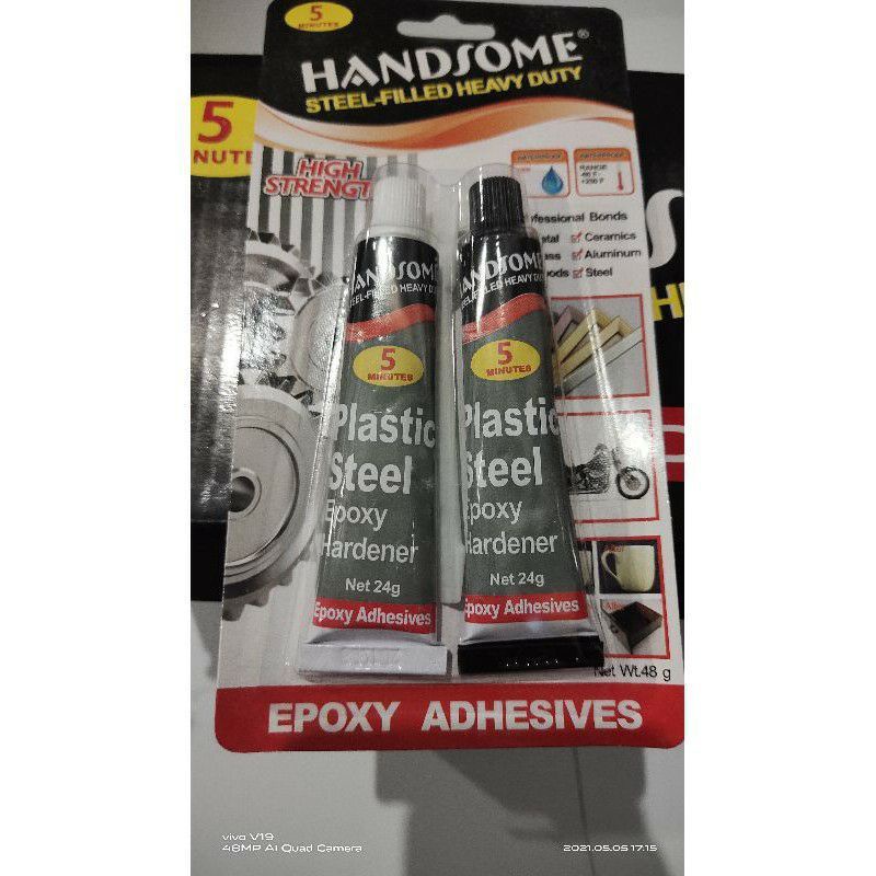 Jual LEM BESI LEM SERBAGUNA EPOXY HANDSOME ORIGINAL | Shopee Indonesia