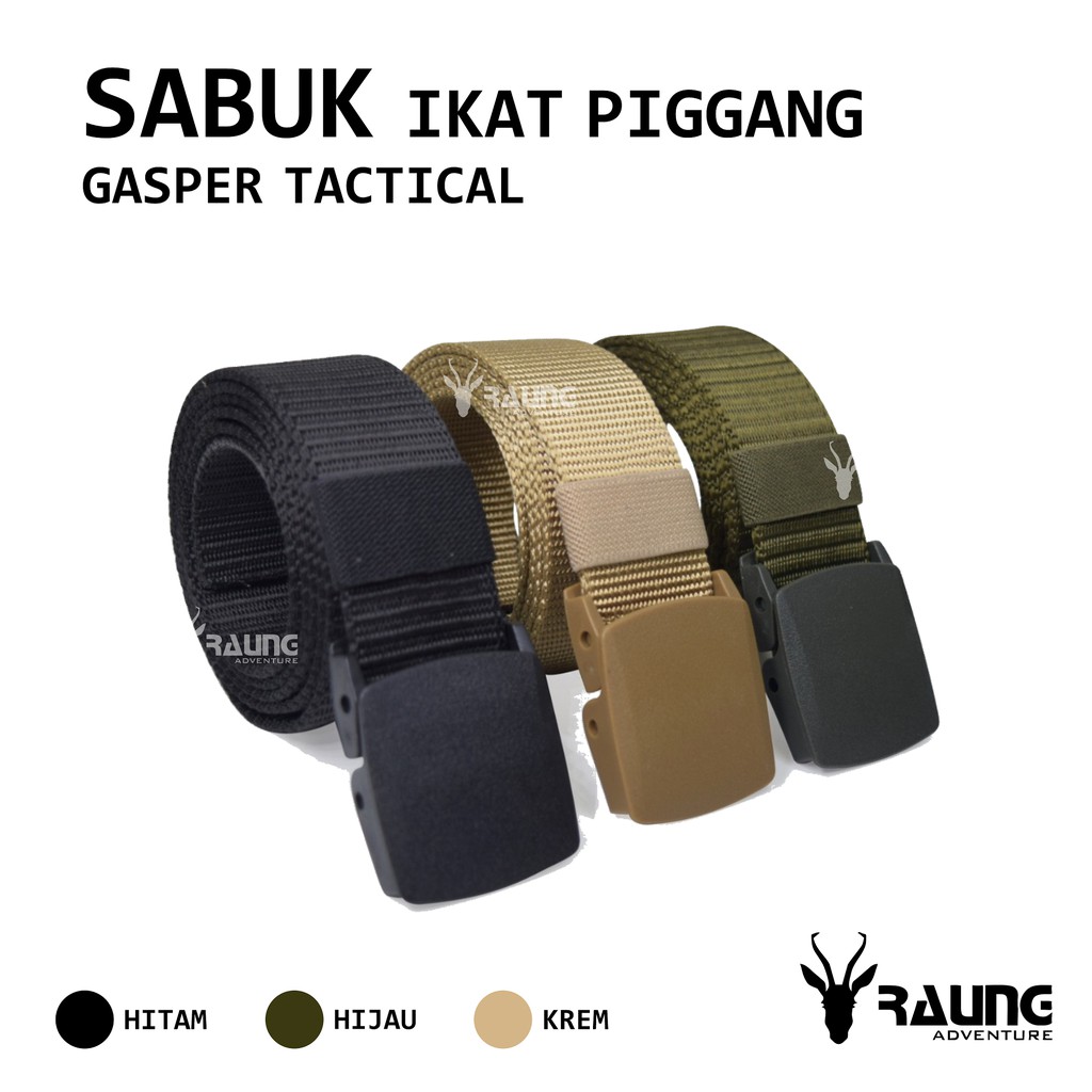 Jual Raung - Sabuk / Ikat Pinggang / Gesper Tactical Lapangan - Anti Xray Metal detektor ...