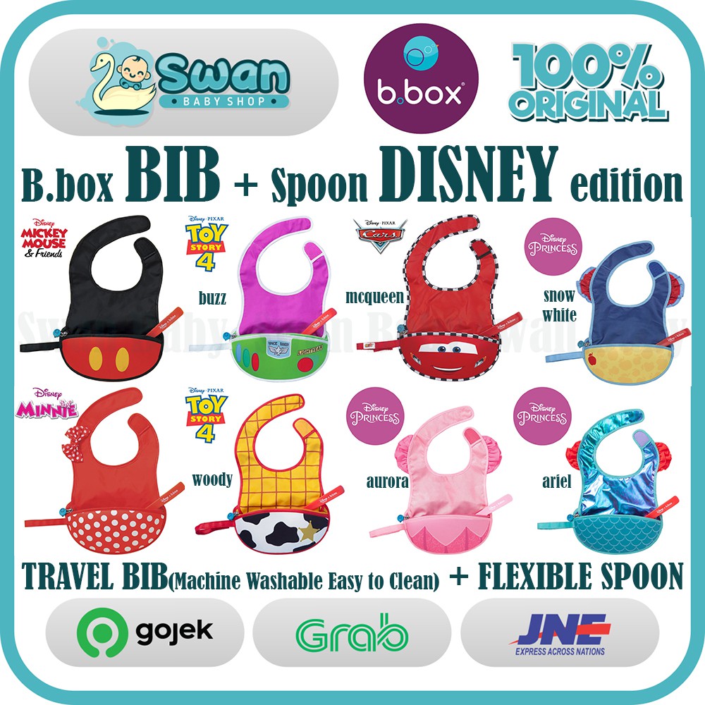 Jual BBox B Box Travel Bib + Spoon Disney Edition | Shopee Indonesia