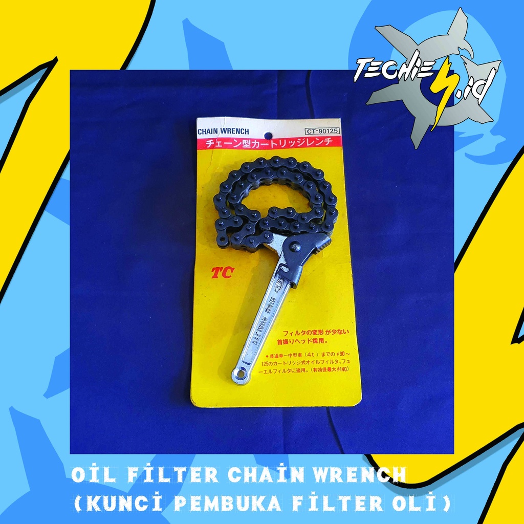 Jual Oil Filter Chain Wrench (Kunci Filter Oli Model Rantai) | Shopee ...