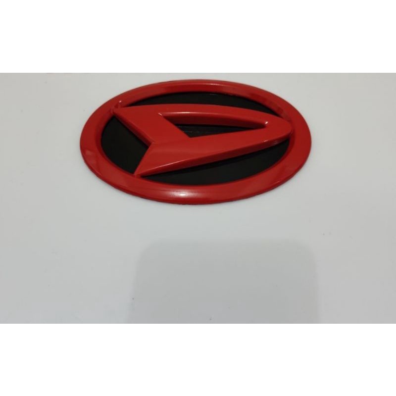 Jual EMBLEM LOGO DAIHATSU AYLA DEPAN ATAU BELAKANG MERAH BEGRON HITAM ...