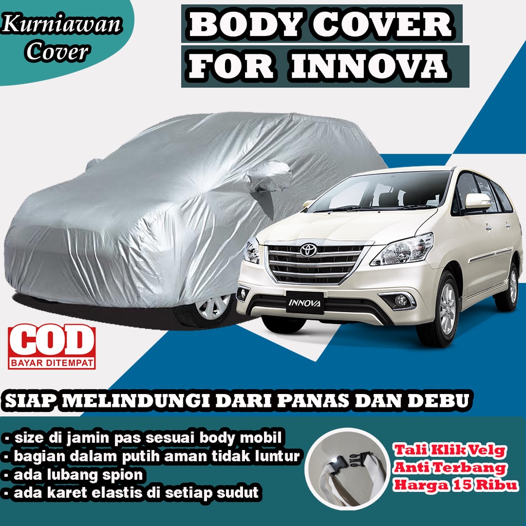 Jual Body Cover Mobil Innova Sarung Mobil Innova/kijang innova/innova ...