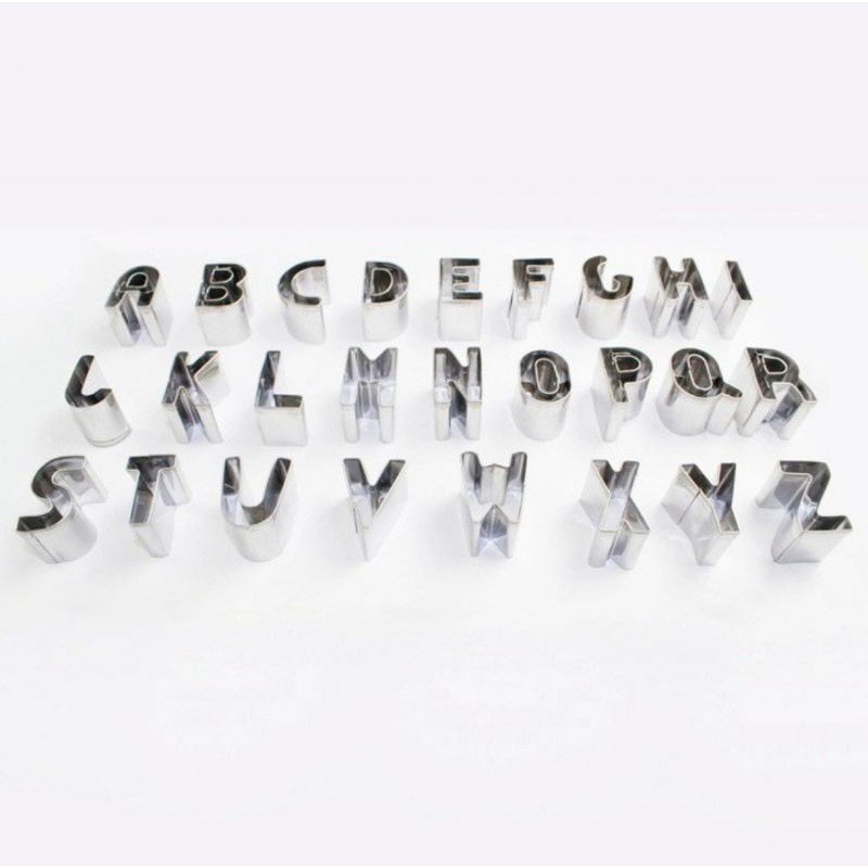 Jual Cetakan Coklat/Pudding Alphabet (26 huruf) | Shopee Indonesia