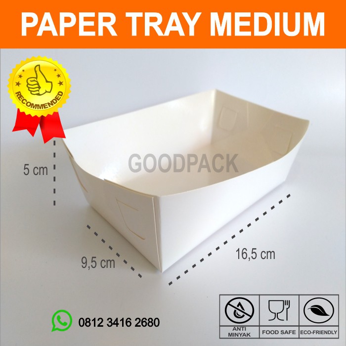 Jual Piring Kertas / Paper Tray(isi100pcs/pack) | Shopee Indonesia