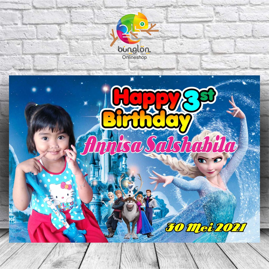 Jual Banner, Spanduk, Backdrop Ulang Tahun Birthday Uk. 1,5x1 M Tema ...