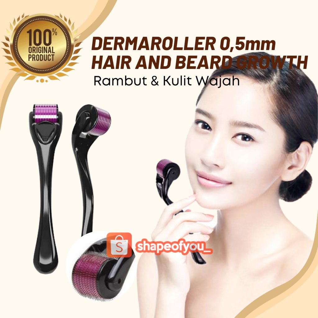 Jual Dermaroller Derma Roller Untuk Rambut Muka Wajah Bopeng | Shopee Indonesia