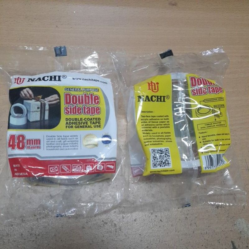 Jual Double Side Tape 48mm x 10 Yard / Double Tape 2 Inc Nachi | Shopee ... Jual Double Side Tape 48mm x 10 Yard / Double Tape 2 Inc Nachi | Shopee ...