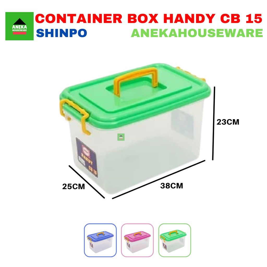 Jual Container Box Plastik Menyimpan Serbaguna CB 15 SHINPO | Shopee ...
