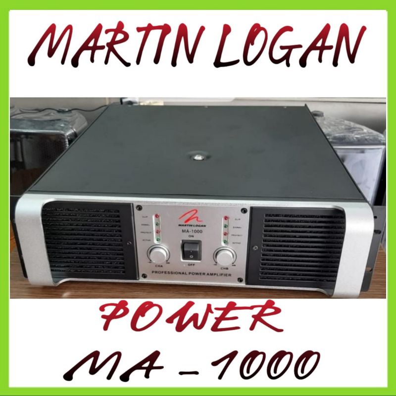 Jual Power Martin Logan MA - 1000 Professional Power Amplifier | Shopee ...
