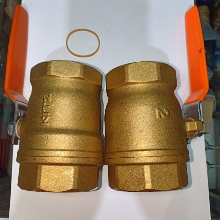 Jual Kuningan / Ball Valve Kitz Kuningan 2" Asli Kualitas Terbaik ...