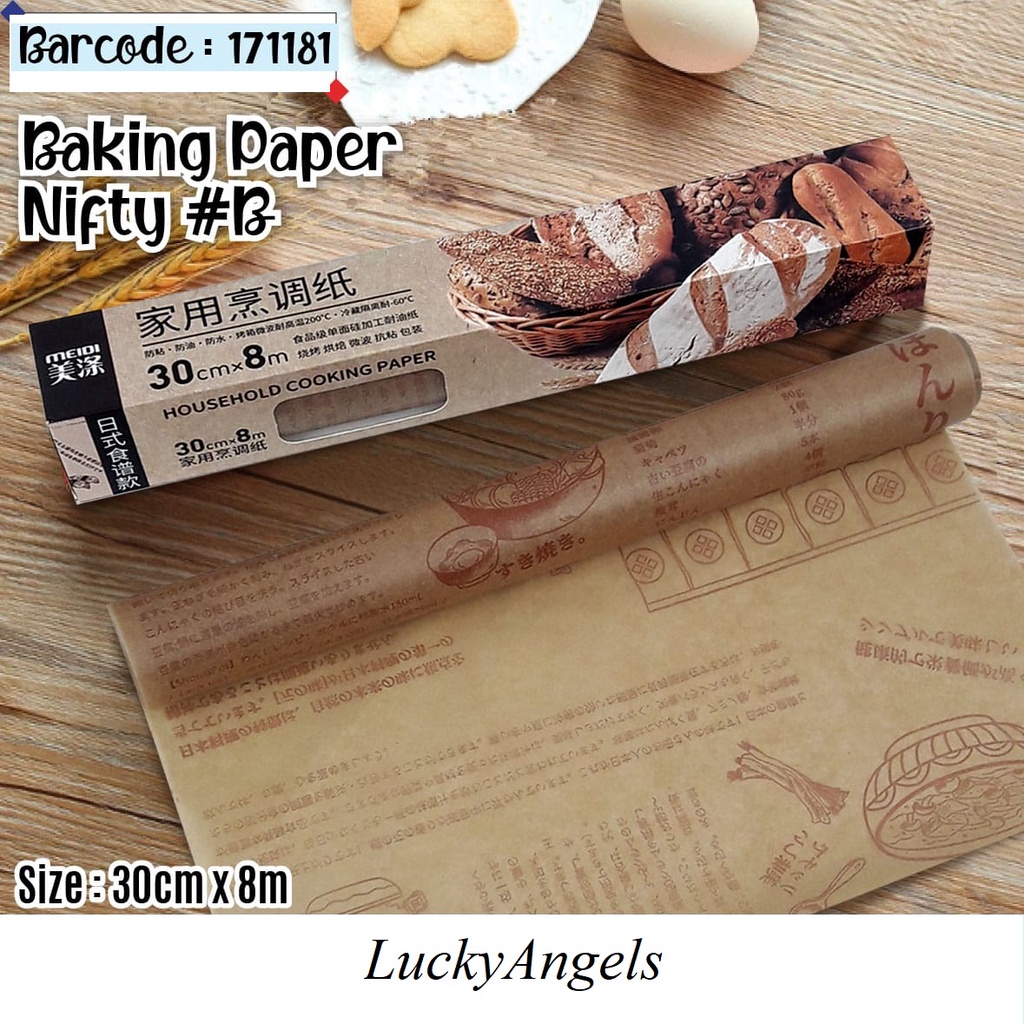 Jual Baking Paper/Cooking Paper NIFTY #B Kertas Kue//Bake and Cake ...