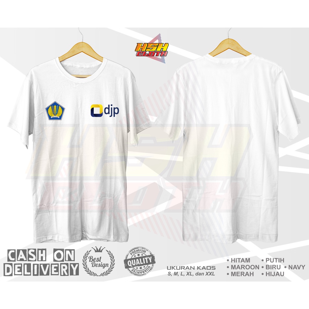 Jual Baju Kaos Distro DJP V2 logo Direktorat Jenderal Pajak baru ...
