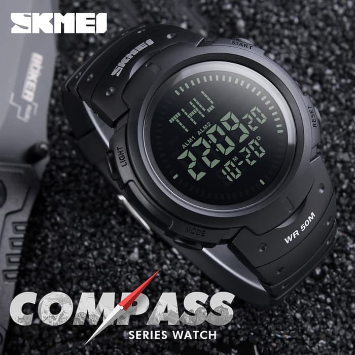 Jual SKMEI Compass 1231 Original - Jam Tangan Pria Sport Outdoor Anti Air - Hijau Tua | Shopee ...