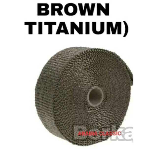 Jual Exhaust wrap titanium tali pelindung knalpot tali pembungkus ...