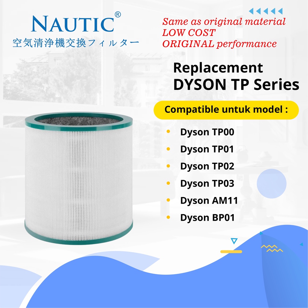 Jual NAUTIC - HEPA Filter Dyson Purecooling TP03 / TP02 / TP00 / TP01 ...