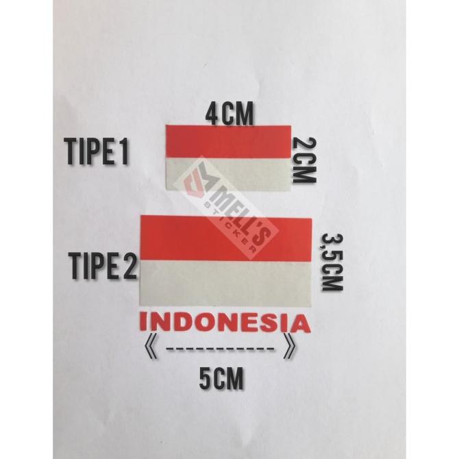 Jual stiker sticker bendera merah putih stiker sticker pipi merah putih ...