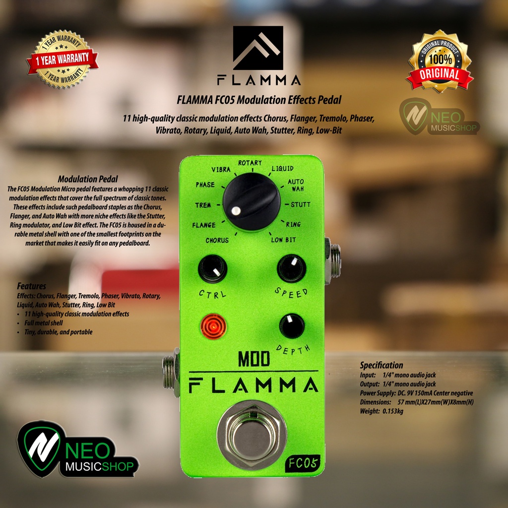 Jual FLAMMA FC05 Modulation Effects Pedal | Shopee Indonesia