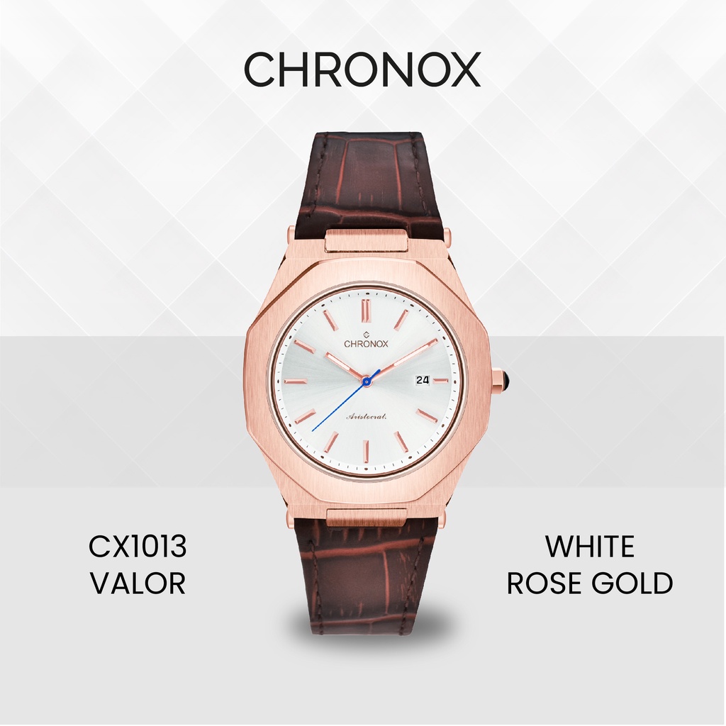 Jual CHRONOX Jam Tangan Pria Kulit Analog - CX1013 VALOR | Shopee Indonesia