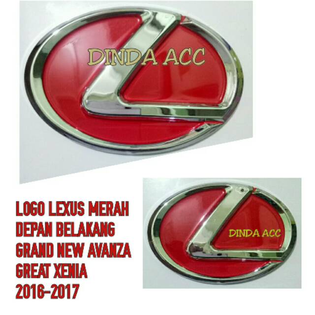 Jual Emblem Logo LEXUS Merah Depan Belakang Grand New Avanza - Xenia ...
