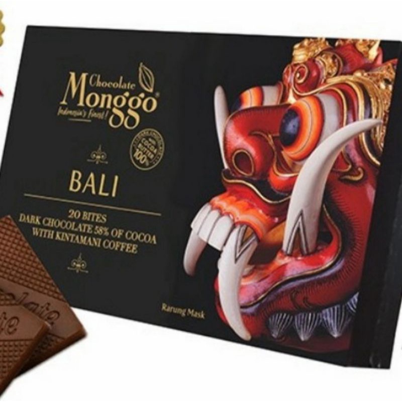 Jual Chocolate / Coklat Monggo Topeng Box Khas Bali 200gr | Shopee ...