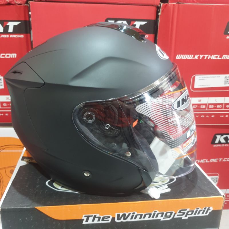 Jual HELM HALFFACE INK DYNAMIC SOLID BLACK DOFF TERBARU ( 2KG ...