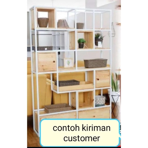 Jual rak partisi penyekat ruangan | Shopee Indonesia