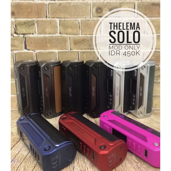 Jual Authentic MOD LOSTVAPE THELEMA SOLO 100W AUTHENTIC | Shopee Indonesia