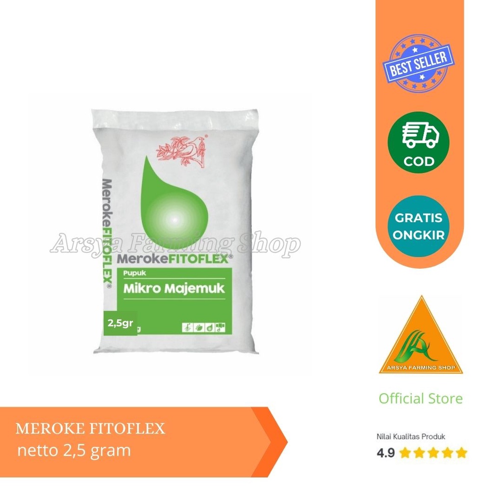 Jual Meroke Mikro FITOFLEX 2,5 Gram Pupuk Mikro Lengkap | Shopee Indonesia