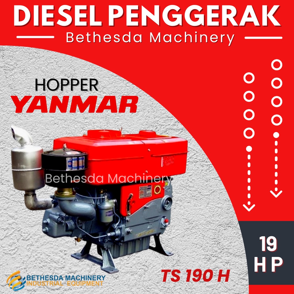 Jual Mesin Penggerak / Diesel Engine 19 Hp / 19 Pk YANMAR TS 190 MH-di | Shopee Indonesia