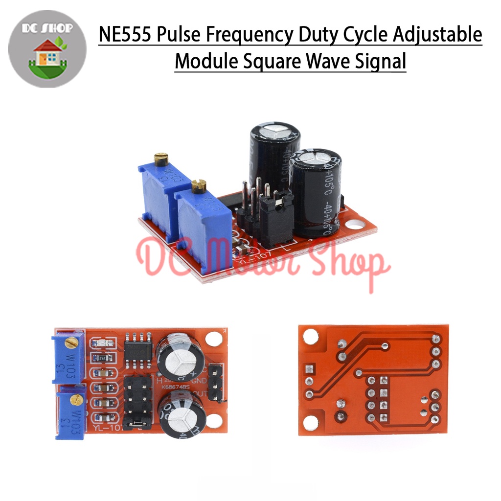 Jual NE555 Pulse Frequency Duty Cycle Adjustable Module Square Wave Signal | Shopee Indonesia