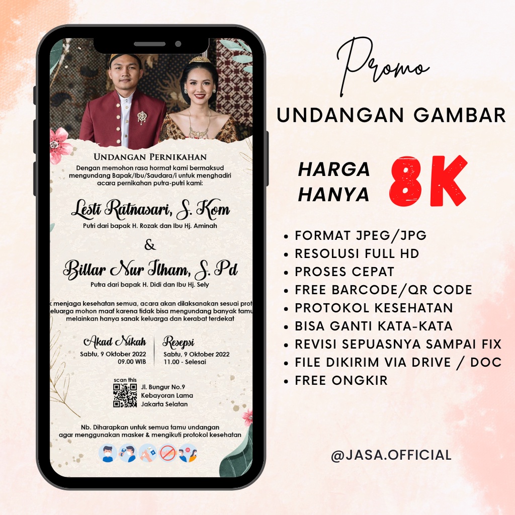 Jual Undangan Digital Gambar JPG/JPEG | Shopee Indonesia